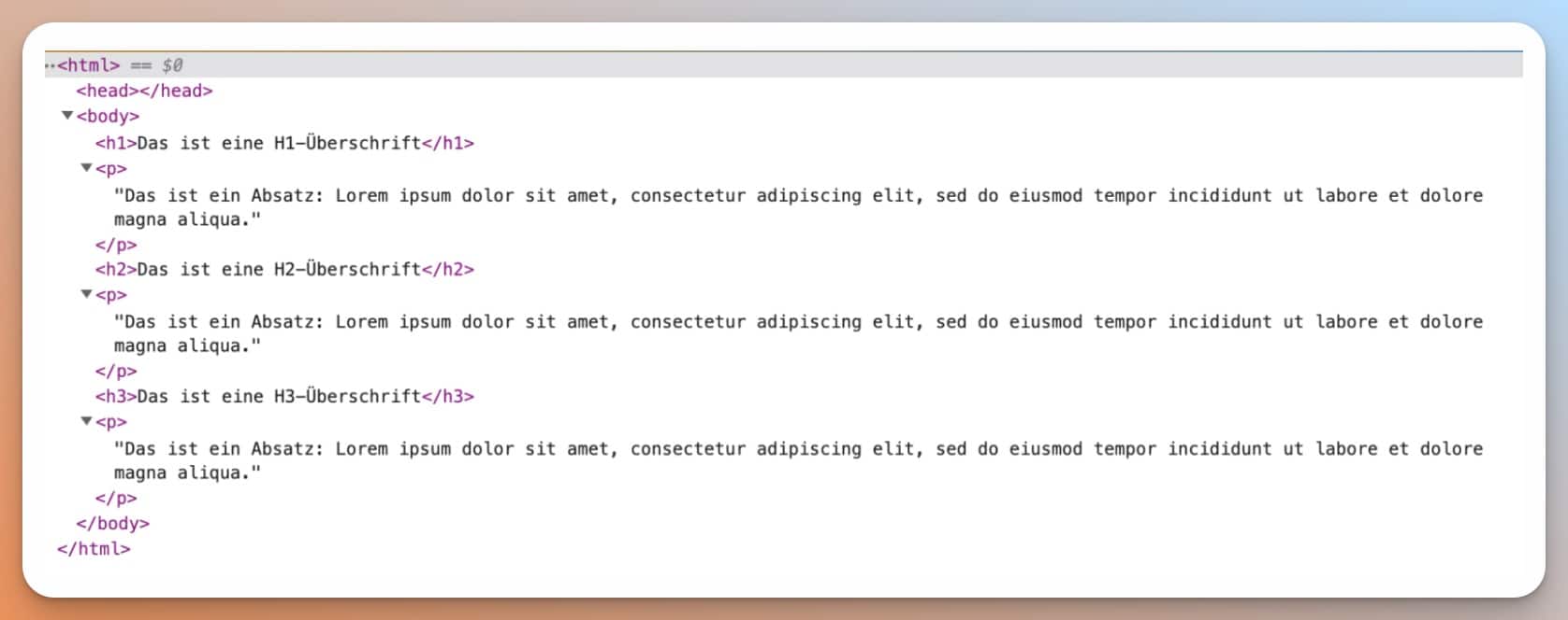 SEO Überschriften Hierarchie: so nutzt du h1, h2 und Co.